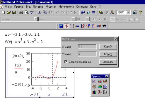 Методические разработки. Раздел: MathCAD 2000 - MathCAD часть 3